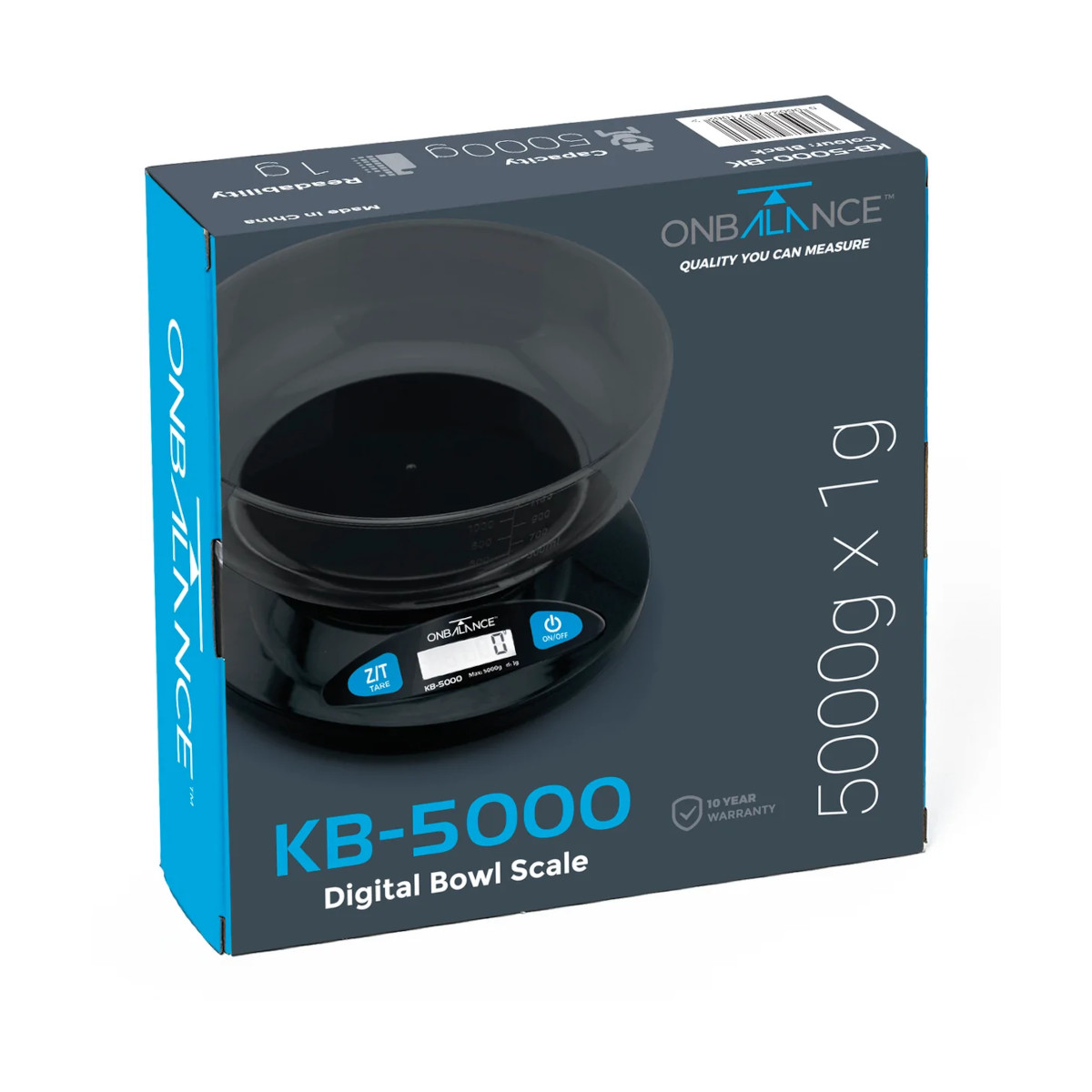 On Balance KB-000 Digital Bowl Scale – 3000g × 0.1g Precision